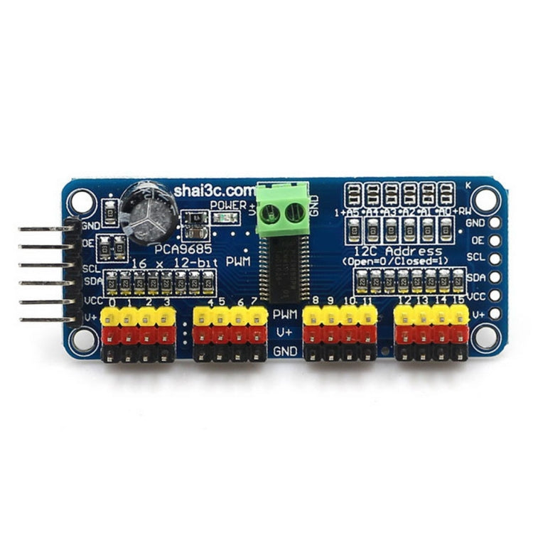 Controlador De Servomotor Pwm De 16 Canales Diy Para Arduino Evans Store