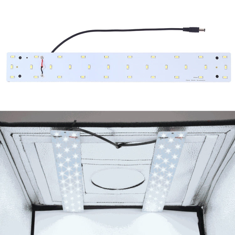 PULUZ 15W 1200LM 32 LEDs SMD 5730 5500K Panel de luz con base de alumi ...