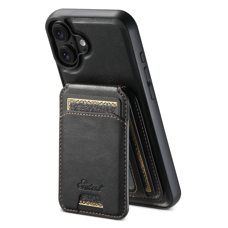 Funda de cuero desmontable con tapa tipo billetera para iPhone 16 Sute ...