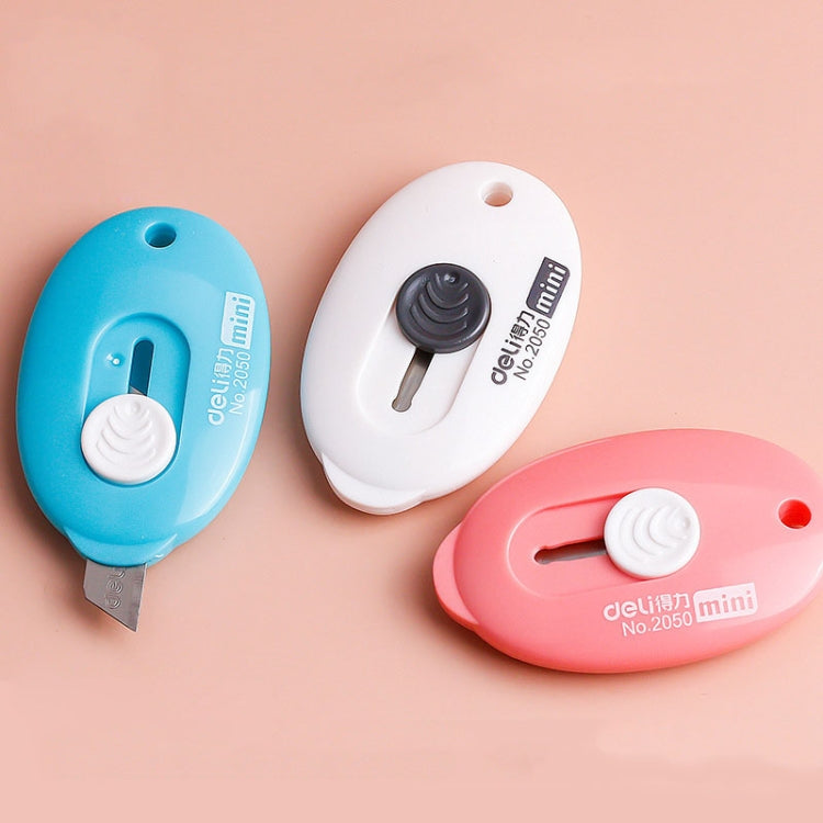 Deli 2050 Mini cuchillo utilitario pequeño de color caramelo, papelerí ...