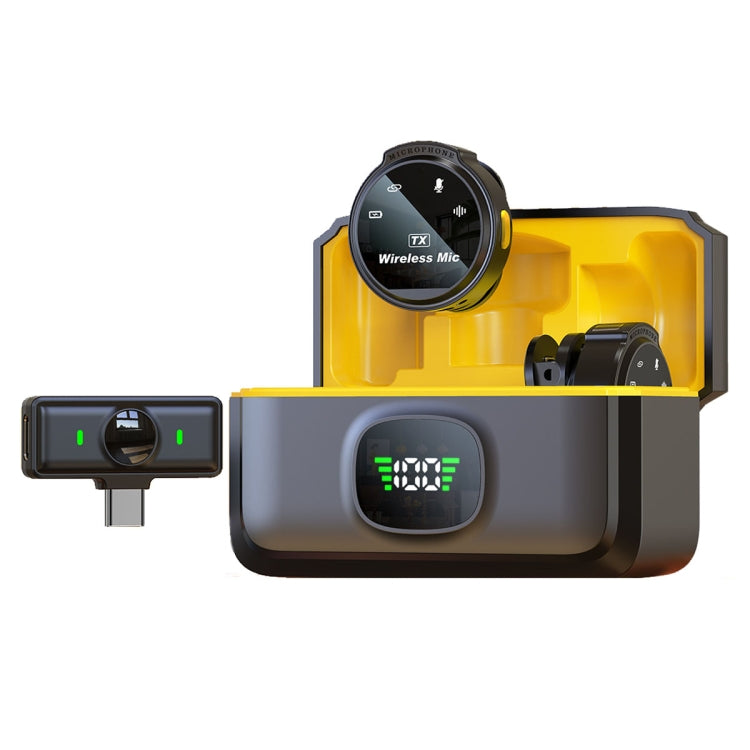 Micrófono inalámbrico magnético con reducción de ruido y pantalla digi ...