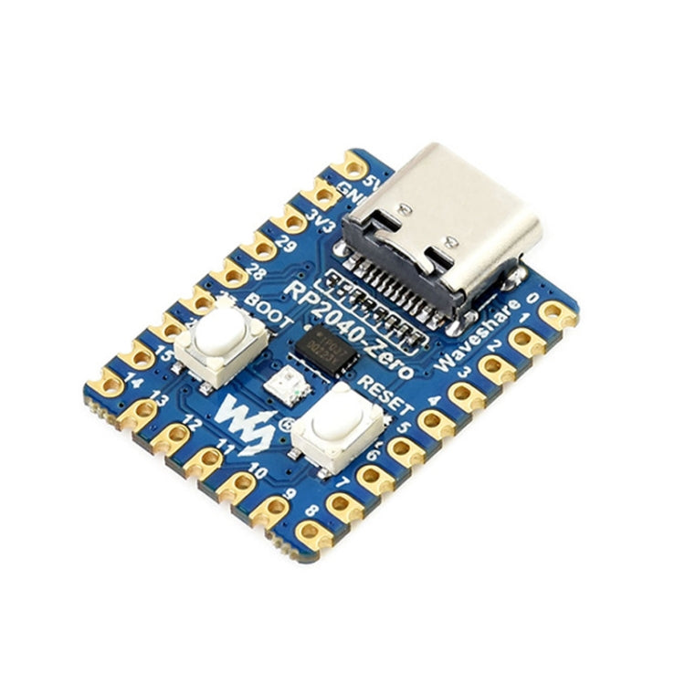 Placa MCU Waveshare tipo Pico basada en Raspberry Pi RP2040, especific ...