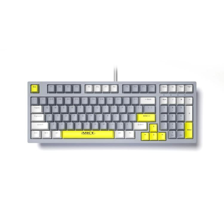 Teclado mecánico con cable iMICE GK-500 tipo C para juegos (gris ...
